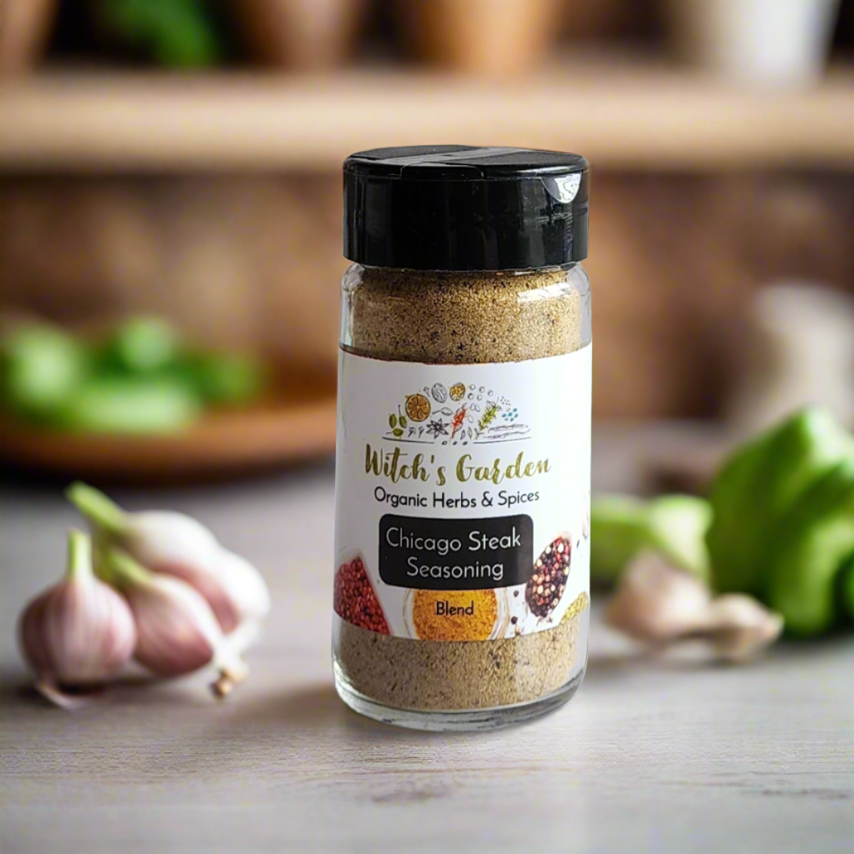 Witch's Garden Organic Herbs & Spices - Chicago Steak Seasoning (Blend ...