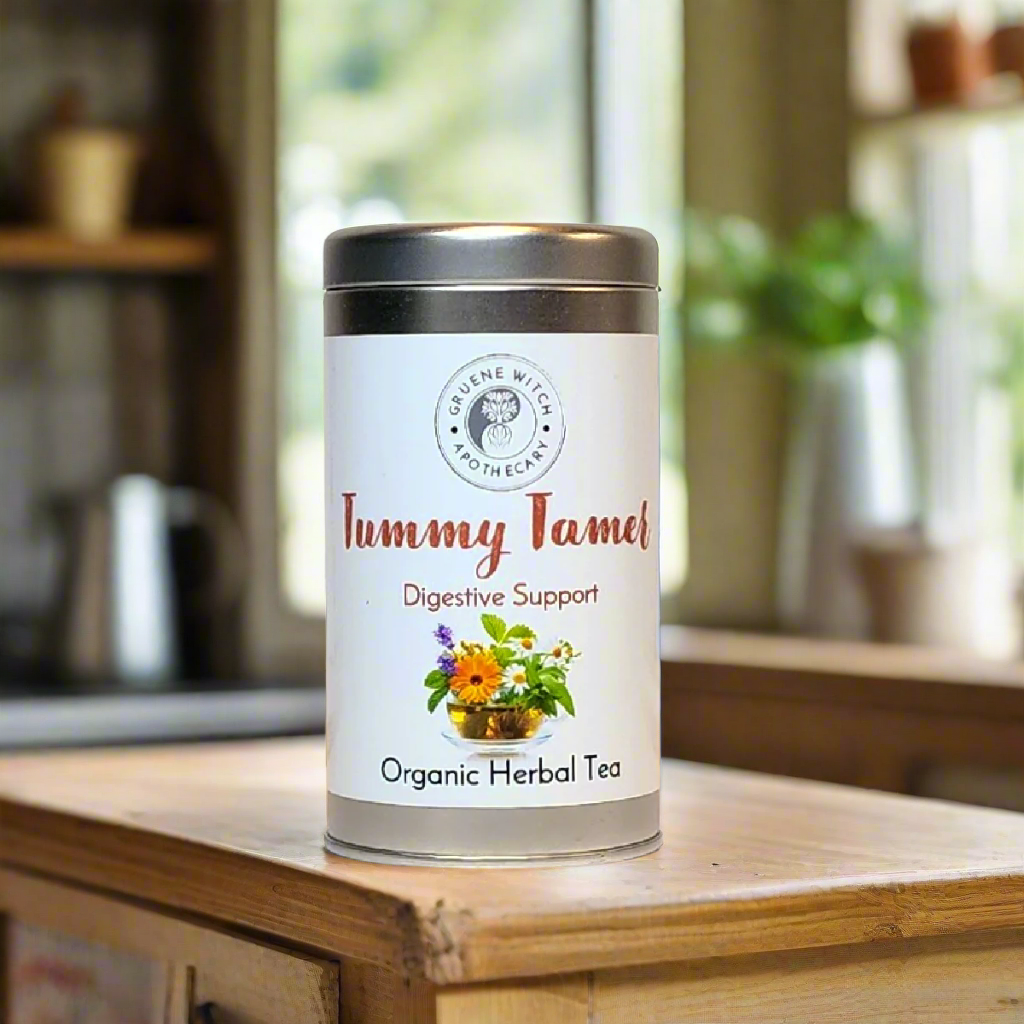 Organic Herbal Tea - Tummy Tamer – Gruene Witch Apothecary