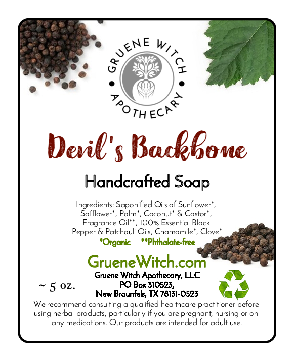 Handcrafted Soap - Devil's Backbone – Gruene Witch Apothecary